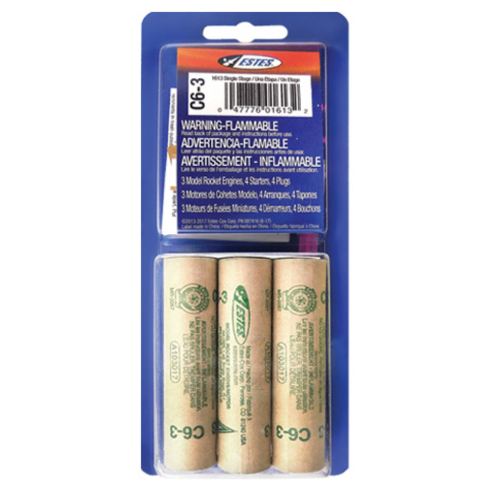 C6-3 Estes Model Rocket Engines – Rockets To The Sky