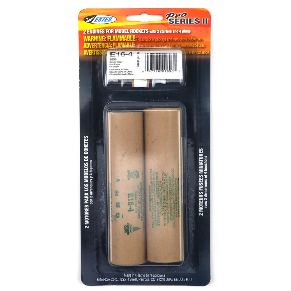 E16-4 Estes Model Rocket Engines – Rockets to the Sky